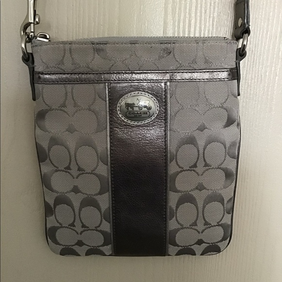 Coach | Bags | Coach Silver Crossbody Bag | Poshmark